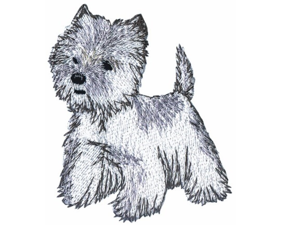 West Highland White - Machine Embroidery Design - Etsy