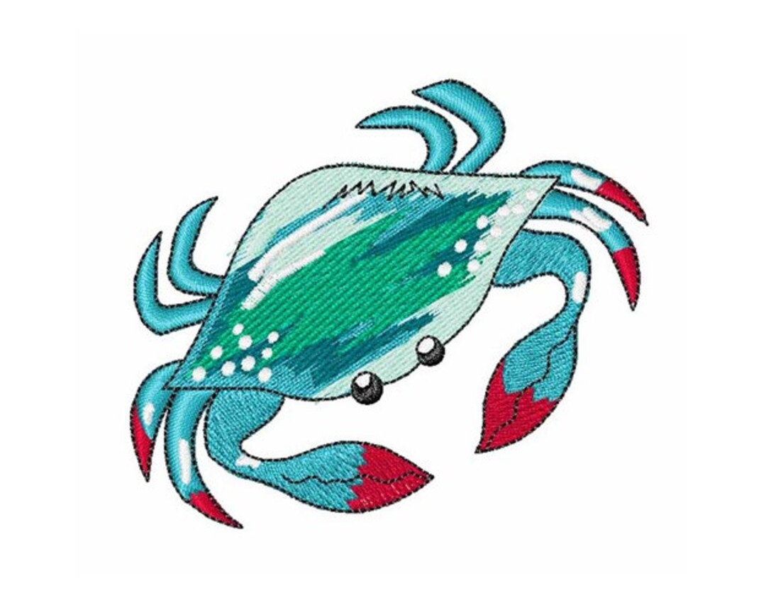 Blue Crab - Machine Embroidery Design - Etsy