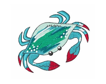 Blue Crab Machine Embroidery Design . - Etsy