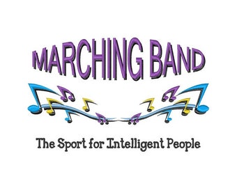 Marching Band Machine Embroidery Design - Etsy