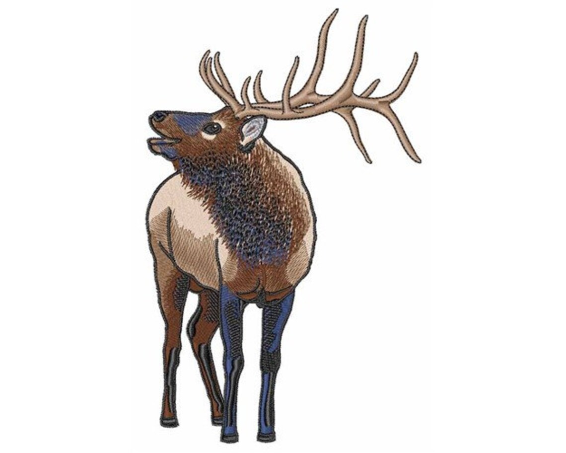 Elk - Machine Embroidery Design - Etsy