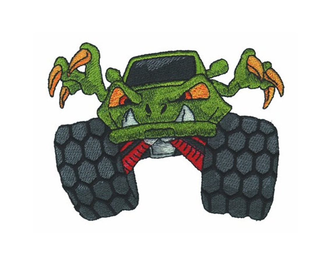 Monster Truck Machine Embroidery Design - Etsy