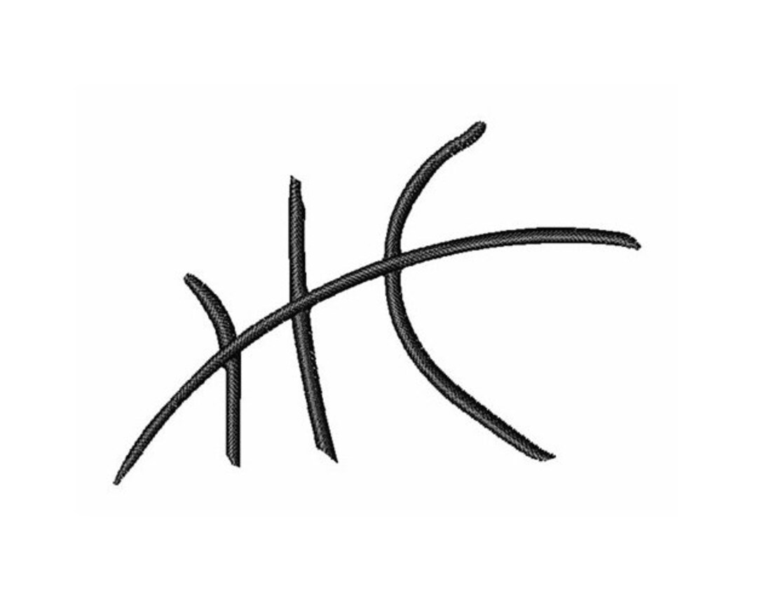 Basketball Lines Machine Embroidery Design - Etsy