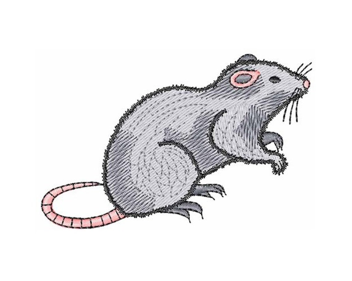 Rat Machine Embroidery Design - Etsy