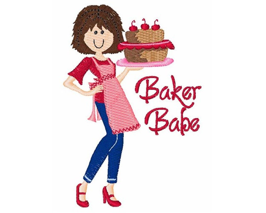 Baker Babe - Machine Embroidery Design - Etsy