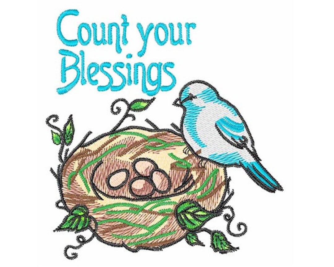 Count Your Blessings Machine Embroidery Design - Etsy
