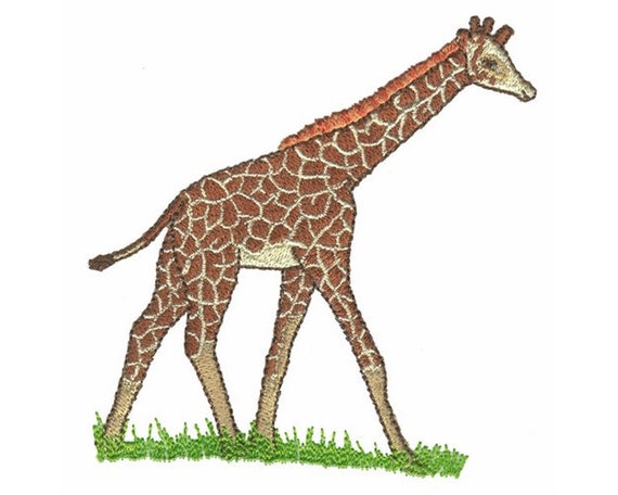Giraffe Machine Embroidery Design - Etsy