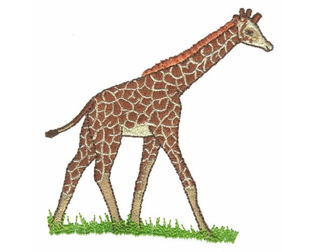 Giraffe Machine Embroidery Design - Etsy