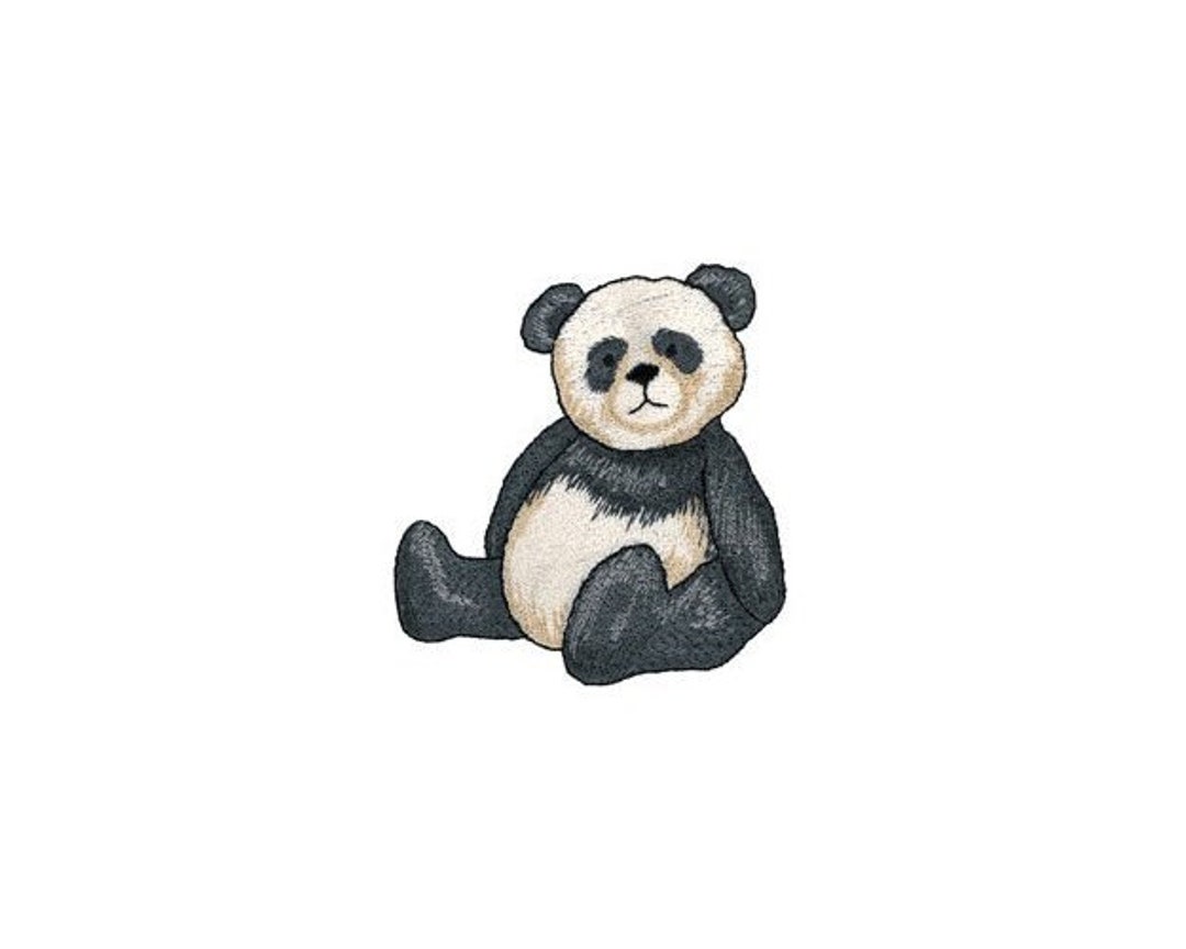 Panda - Machine Embroidery Design - Etsy