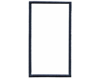 Rectangle Filled Machine Embroidery Design - Etsy