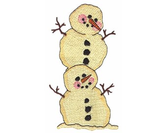 Yard of Snowmen Machine Embroidery Pattern - Etsy