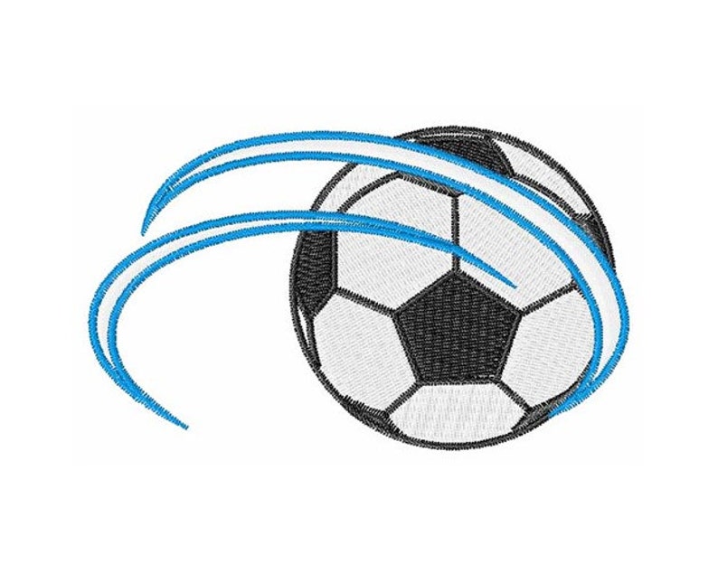 Soccer Ball in Motion Machine Embroidery Design - Etsy