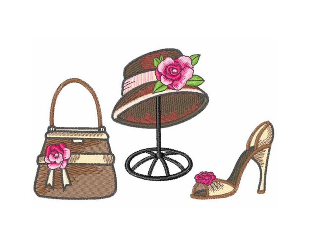 Fashion Accessories - Machine Embroidery Design - Etsy