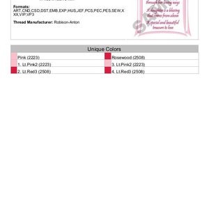 New Daughter Poem - Machine Embroidery Design - Etsy