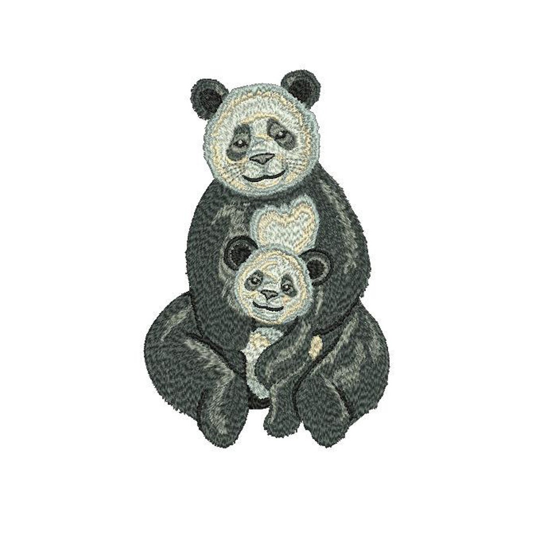 Panda - Machine Embroidery Designs - Etsy