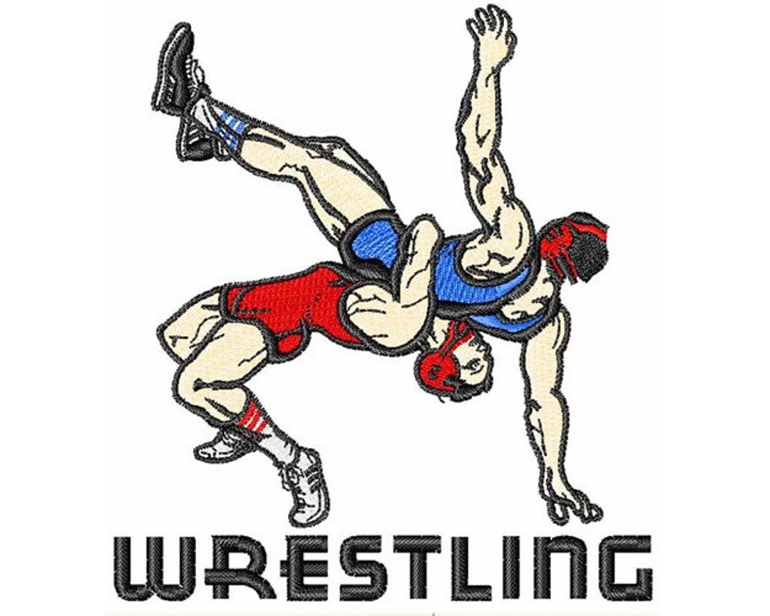 Wrestling - Machine Embroidery Design - Etsy