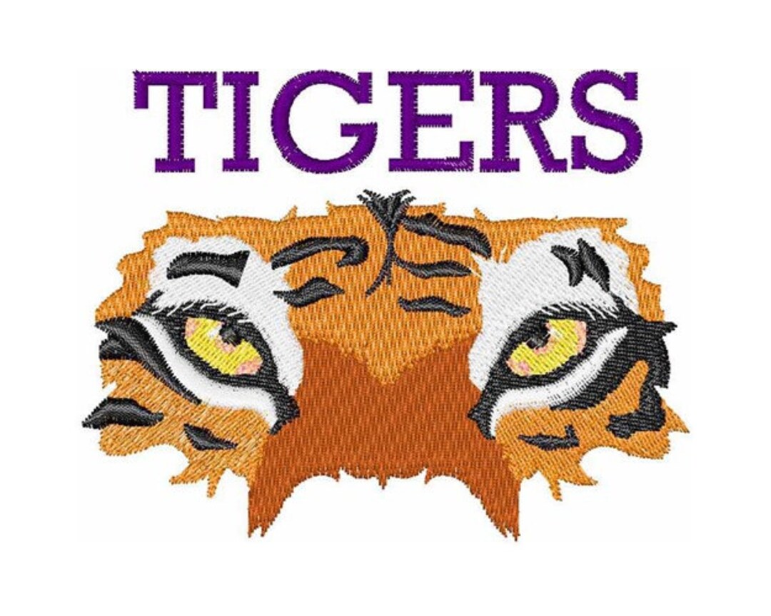 Tiger Eyes - Machine Embroidery Design - Etsy