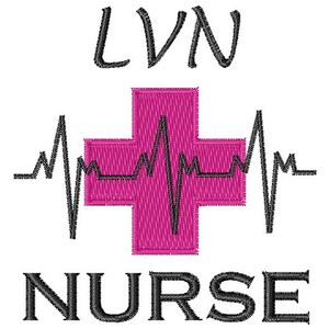 Lvn Nurse Machine Embroidery Design - Etsy