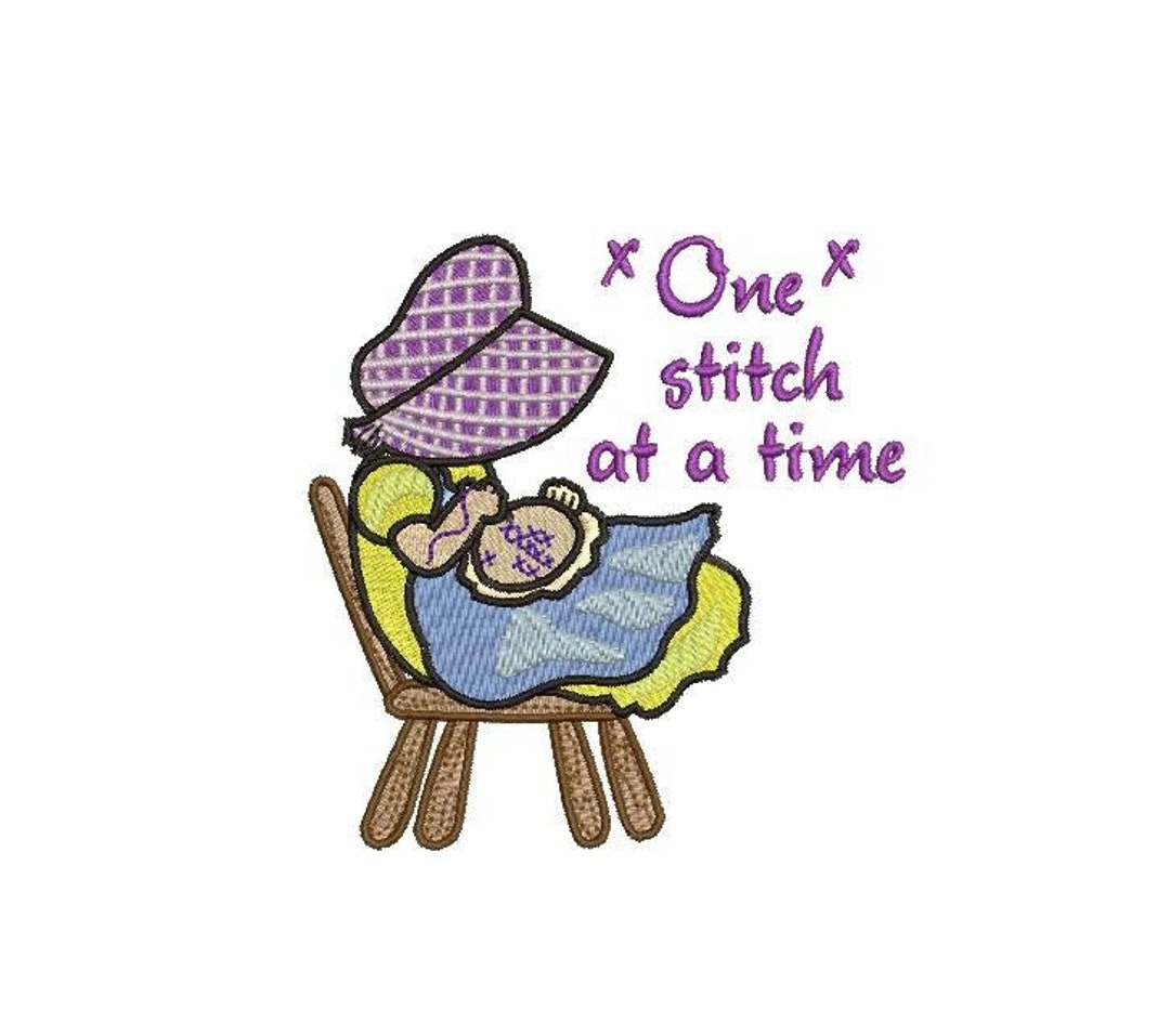 One Stitch at A Time - Machine Embroidery Design - Etsy