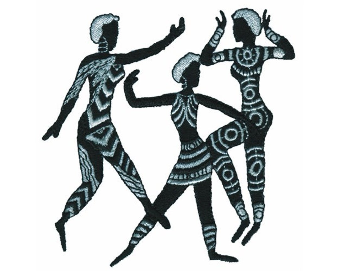 African Art Machine Embroidery Design - Etsy