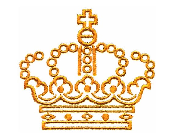 Crown Machine Embroidery Design - Etsy