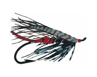 Fly Fishing Lure - Machine Embroidery Design - Etsy