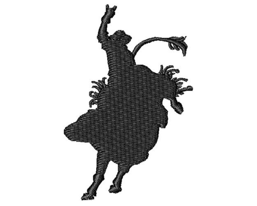 Small Bull Rider - Machine Embroidery Design - Etsy