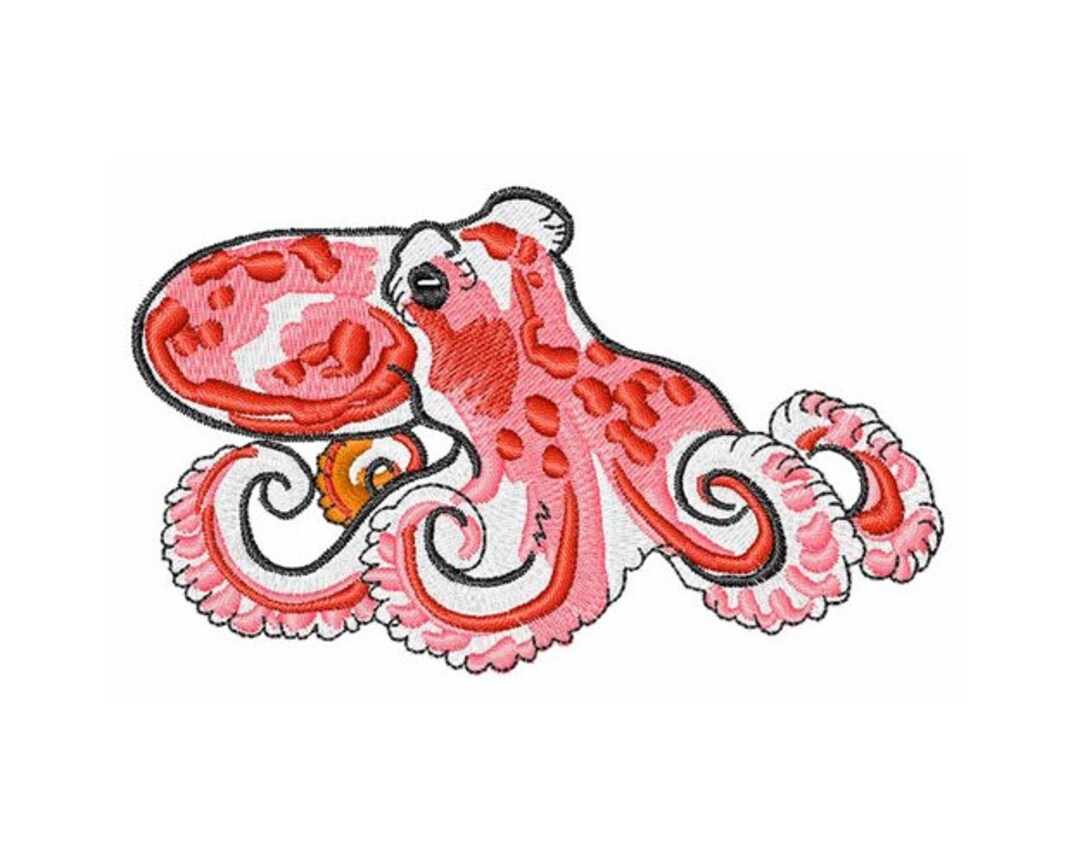 Octopus - Machine Embroidery Design - Etsy