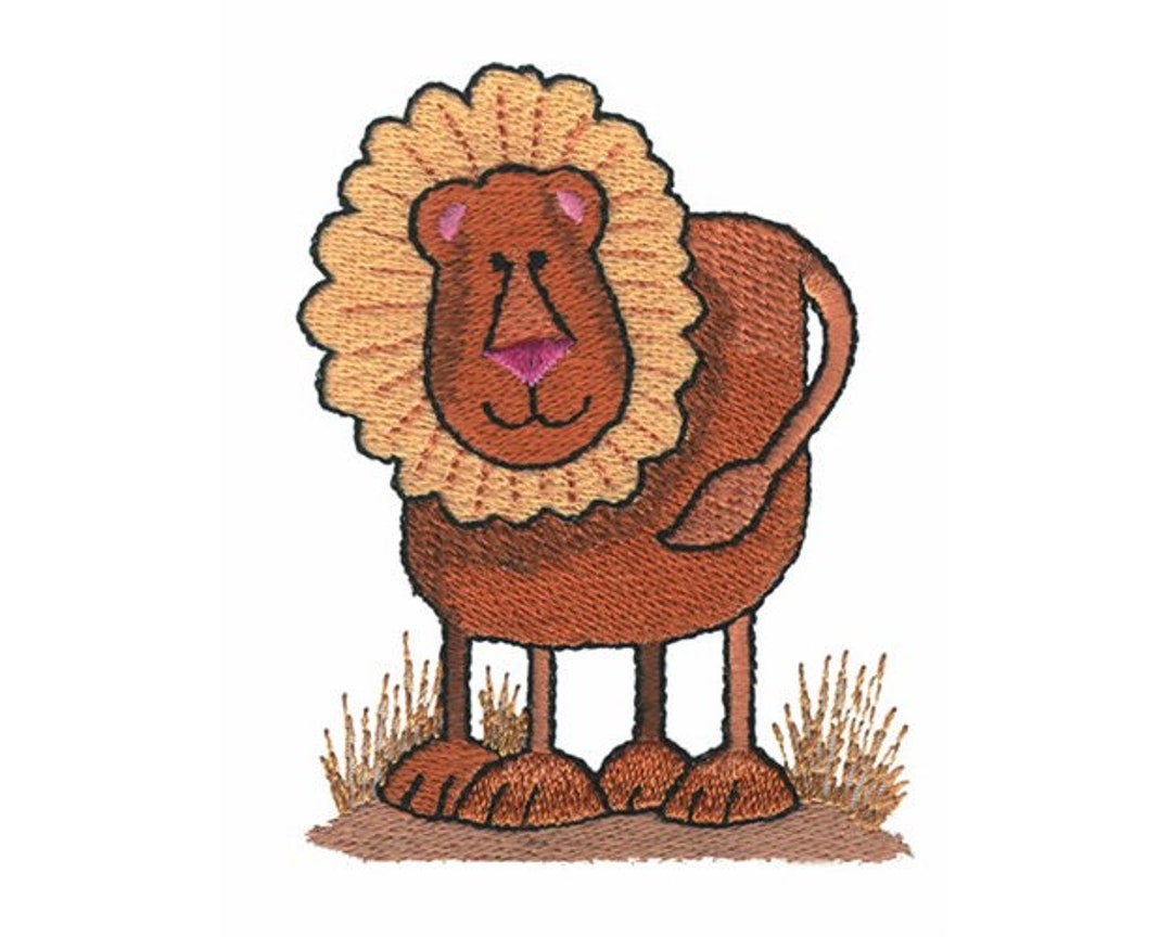 Lion Machine Embroidery Design - Etsy