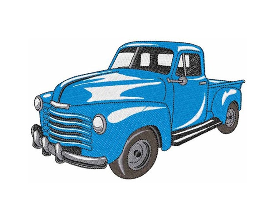 Classic Truck Sm - Machine Embroidery Design - Etsy