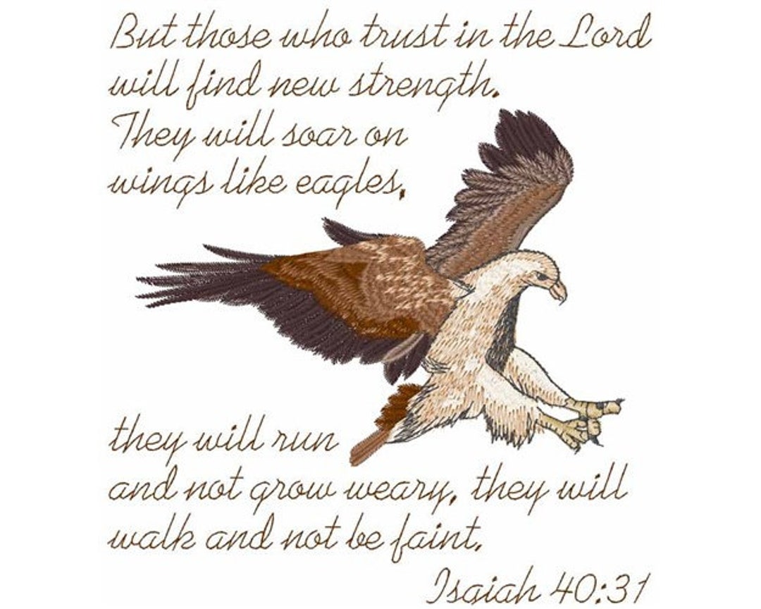 Isaiah Bible Verse - Machine Embroidery Design - Etsy