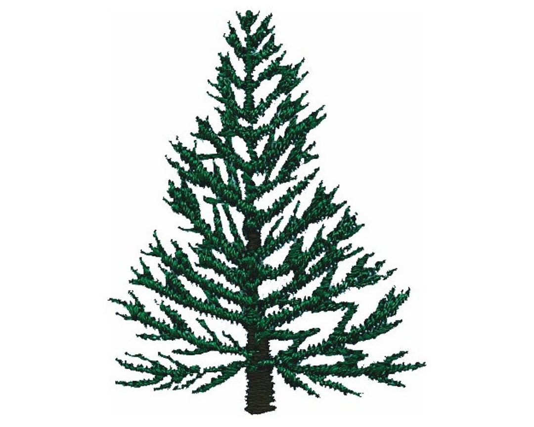 Pine Tree - Machine Embroidery Design - Etsy
