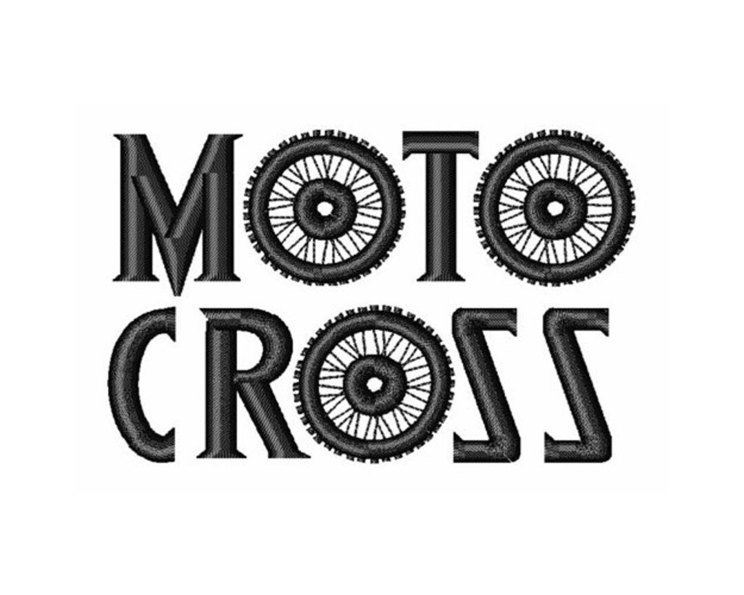 Motocross - Machine Embroidery Design - Etsy