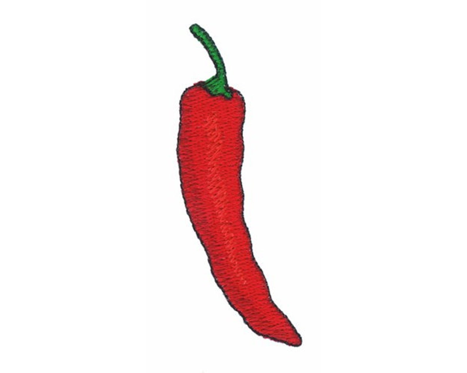 Chili Pepper - Machine Embroidery Design - Etsy