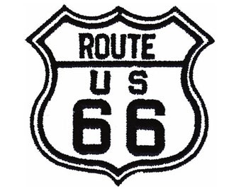 Route 66 Sign Machine Embroidery Design - Etsy