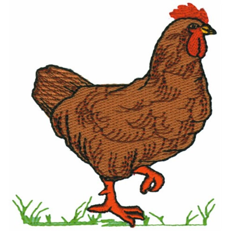 Hen Embroidery - Etsy