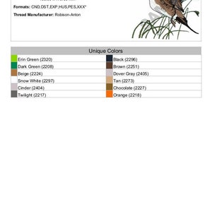 Flying Pintail Duck - Machine Embroidery Design - Etsy