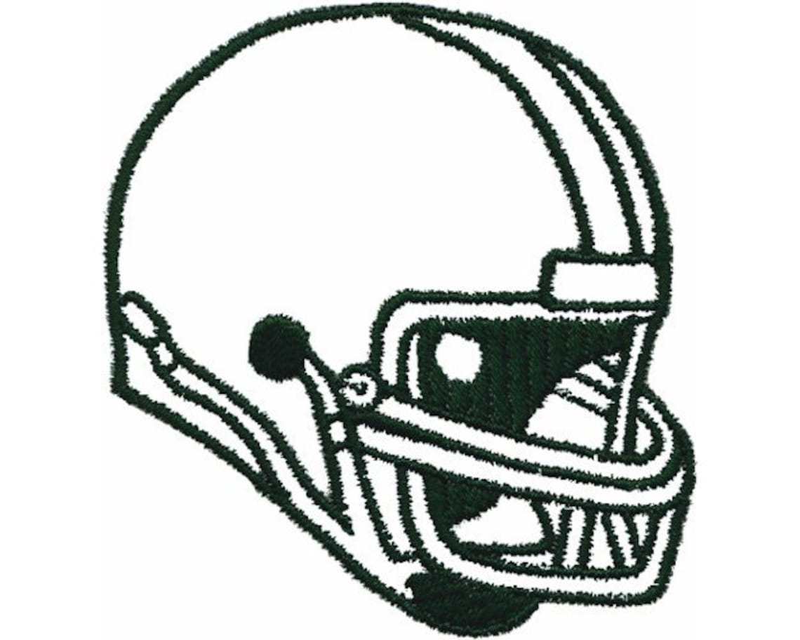 Football Helmet Machine Embroidery Design - Etsy