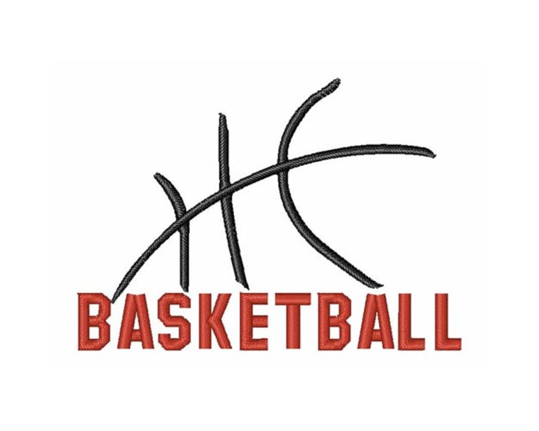 Basketball Machine Embroidery Design - Etsy