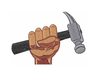 Carpenter Tools Machine Embroidery Design, Woodworking Claw Hammer ...