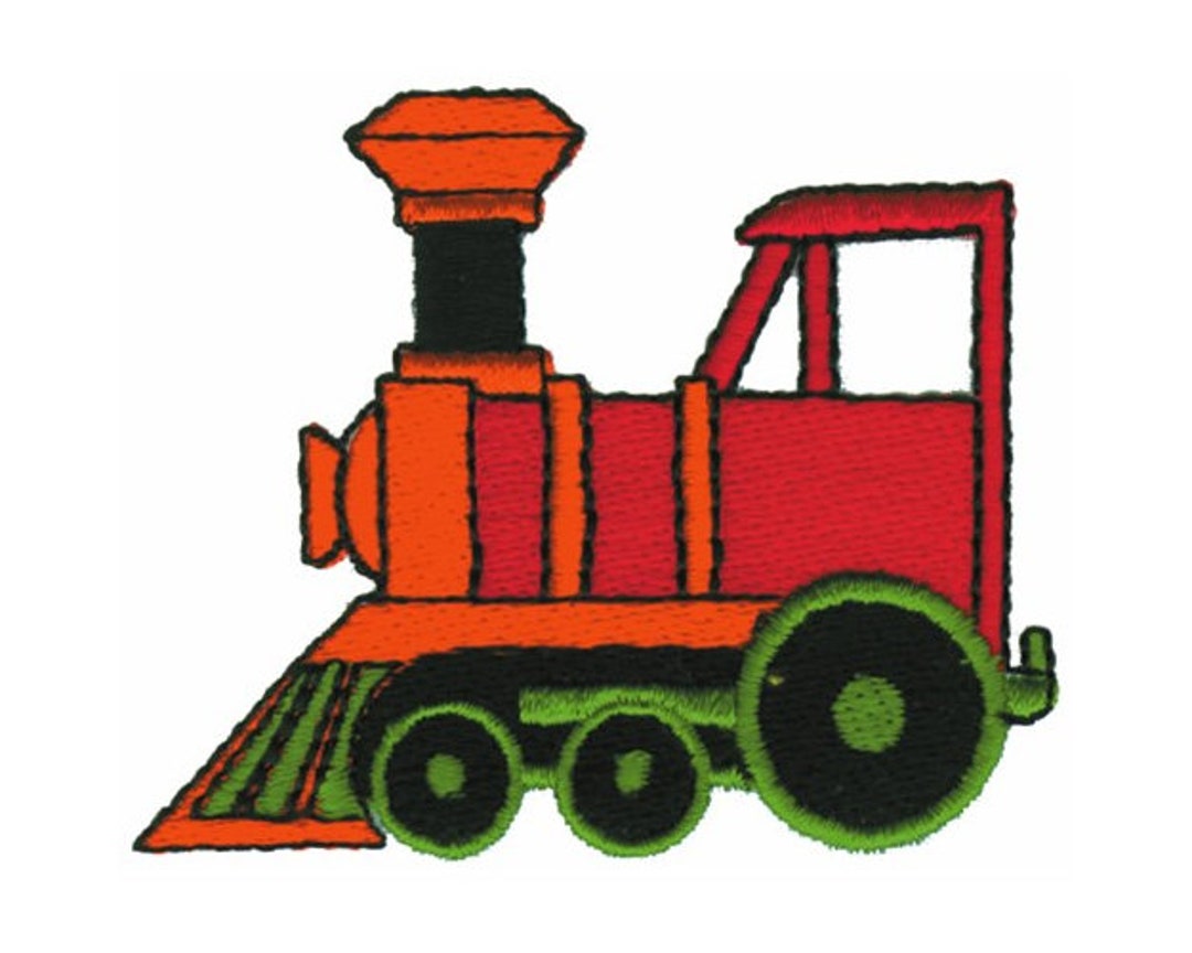 Train - Machine Embroidery Design - Etsy