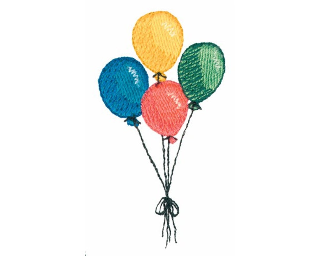 Balloons - Machine Embroidery Design - Etsy