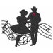 Square Dancers Music Strand - Machine Embroidery Design - Etsy