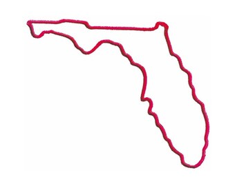 Florida Machine Embroidery Design, Florida Embroidery, State Embroidery ...