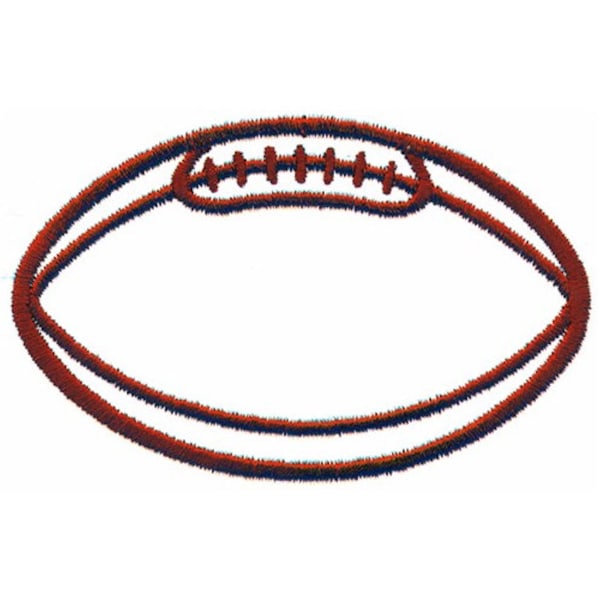 Football Outline Embroidery Design - Etsy
