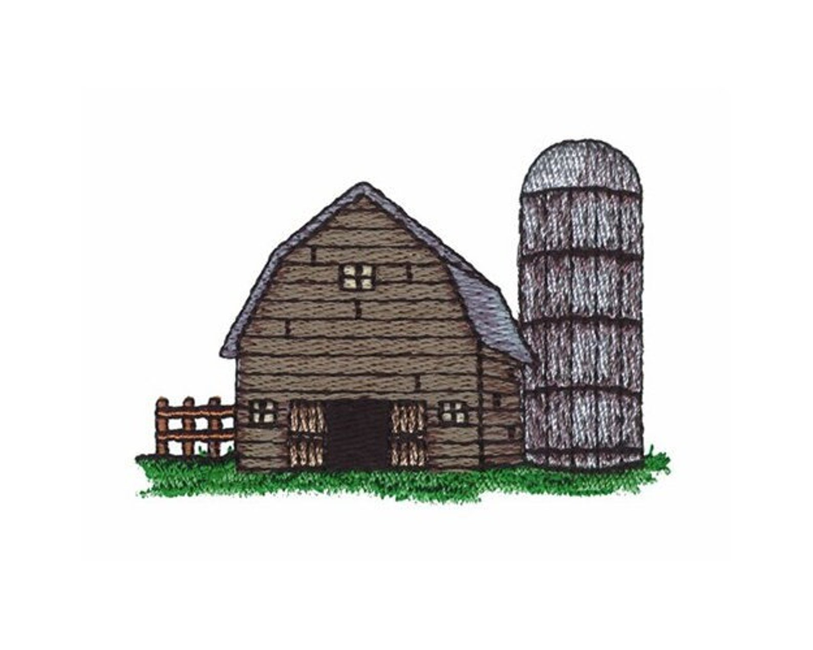 Barn Machine Embroidery Design - Etsy