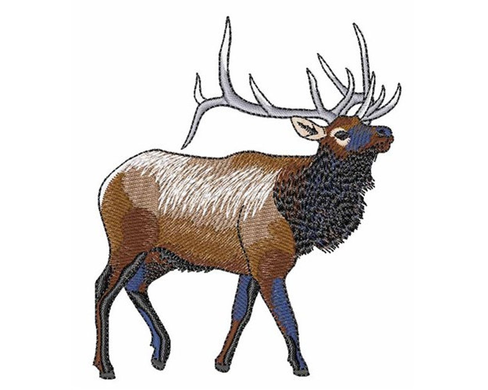 Elk - Machine Embroidery Design - Etsy