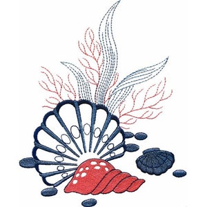 Seashells - Machine Embroidery Design - Etsy