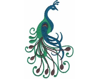 Peacock Machine Embroidery Design, Embroidery Designs, Machine ...