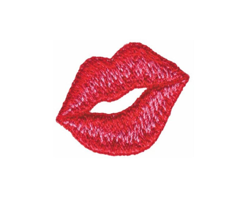 Lips Machine Embroidery Design - Etsy